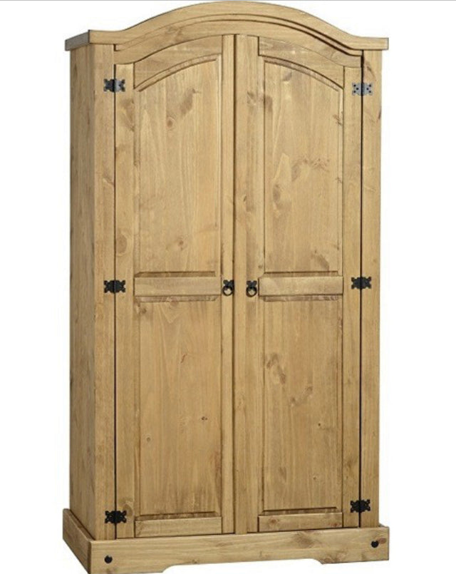 Corona Mexican pine 2 door robe – Bredins Furniture - House2home Interiors